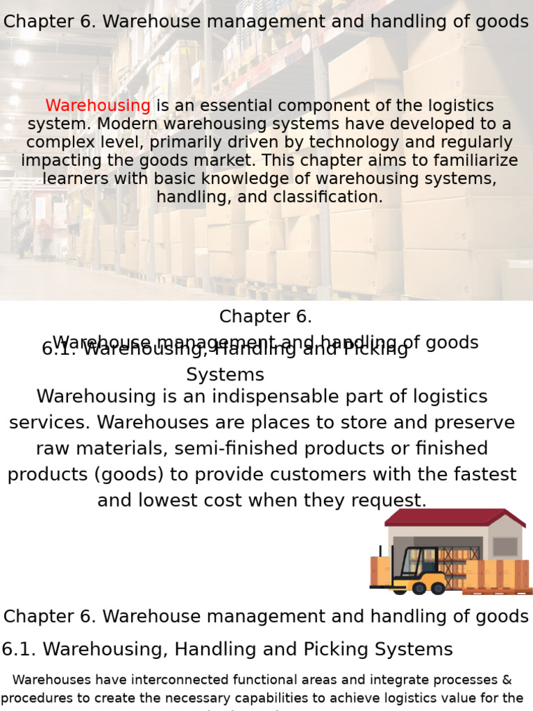 QUẢN TRỊ LOGISTICS_C6 (2) | PDF | Warehouse | Logistics