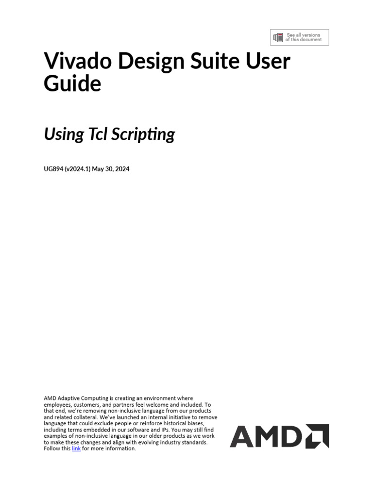 Ug894 Vivado Tcl Scripting | PDF | Hardware Description Language | Scripting Language