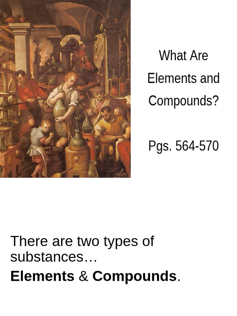 Elements vs. Compounds Explained | PDF | Chemical Compounds | Chemical Elements
