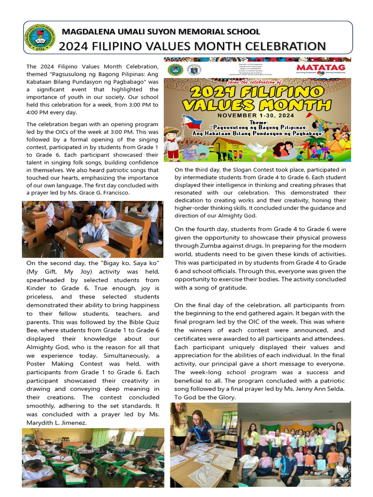 VALUES NARRATIVE 2024 | PDF
