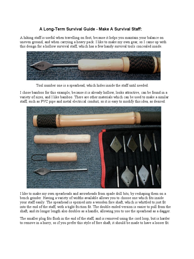 Make A Survival Staff | PDF