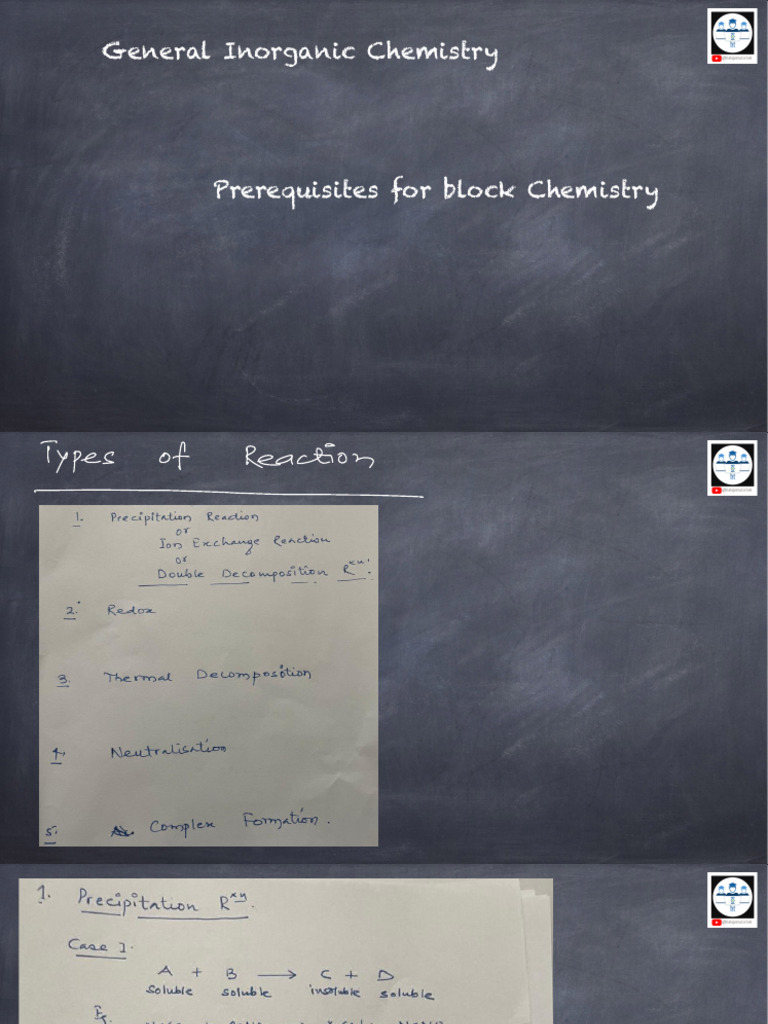 General Inorganic Chemistry - Basic-1 | PDF