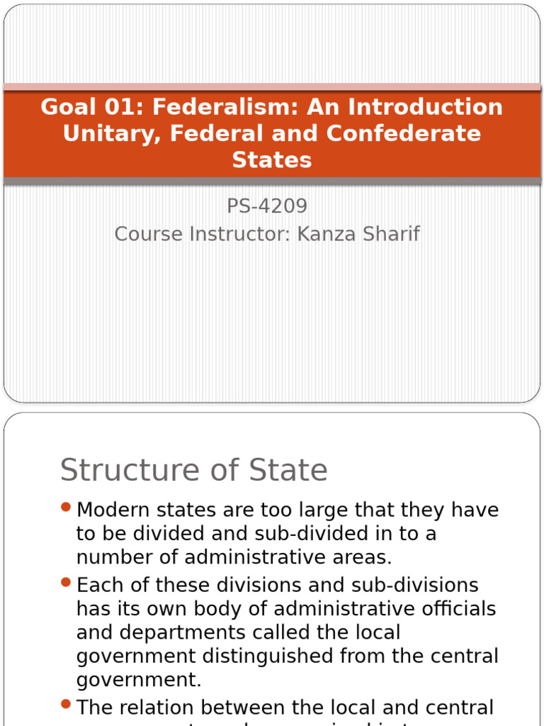 Understanding Federalism and Its Types | PDF | Federation | Federalism