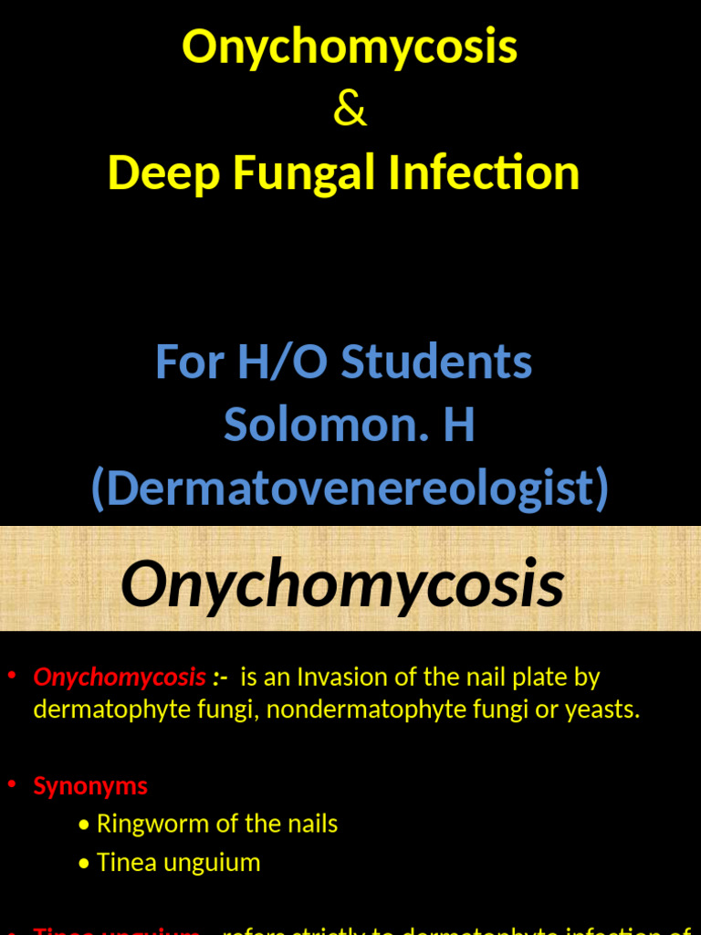 4.Onycho&DFI | PDF | Microbiology | Cutaneous Conditions