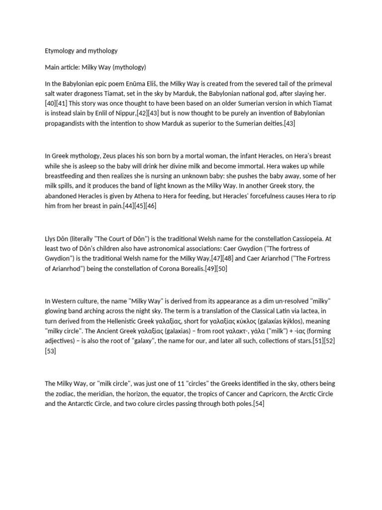 Etymology and Mythology | PDF