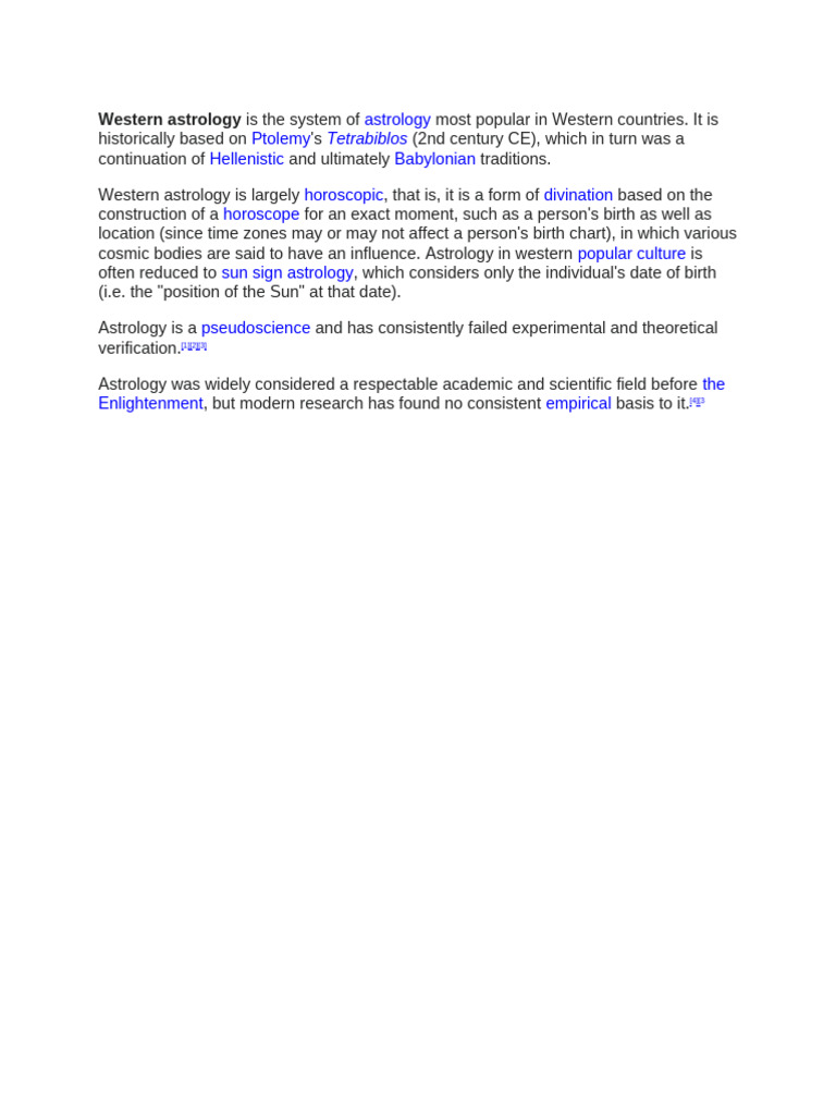 Western Astrology | PDF