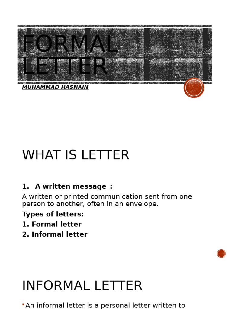 Formal Letter Writing Guide | PDF