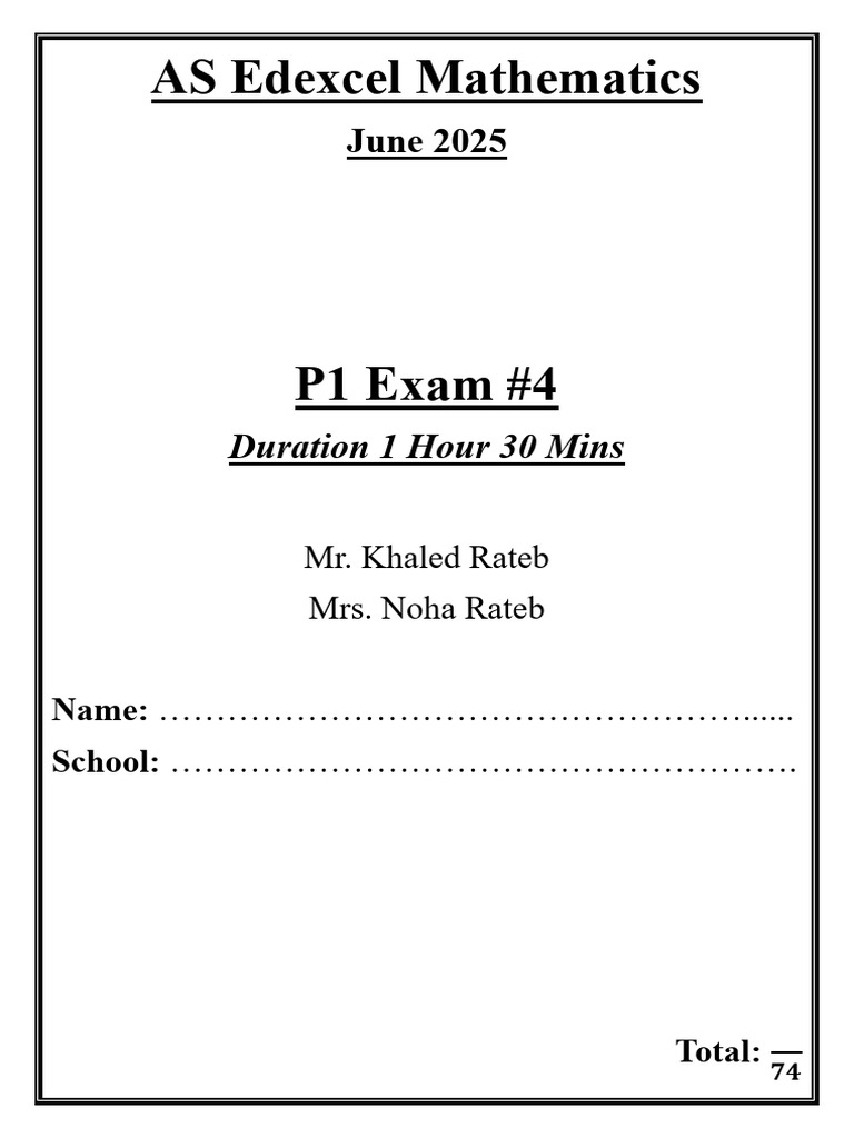 P1 Exam #4 | PDF
