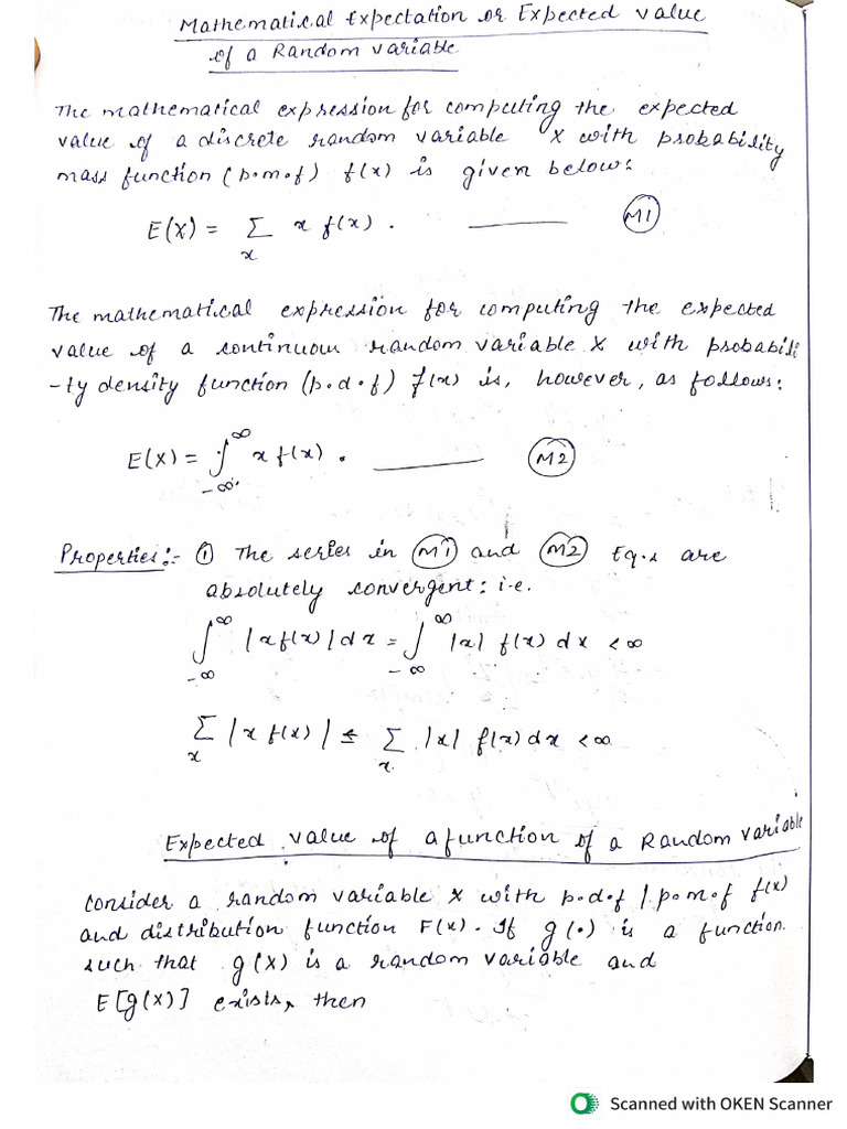 Probability and Statistics Unit 3 | PDF