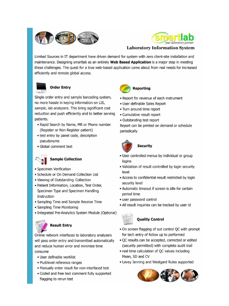 Brosur LIS (Smartlab) & SELECT | PDF