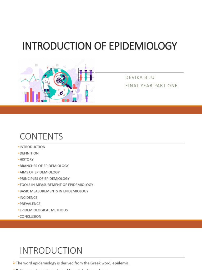 Introduction of Epidemiology | PDF | Epidemiology | Incidence ...