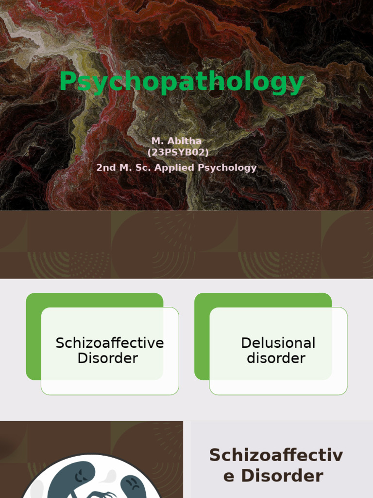 Psychopathology | PDF | Mental Disorder | Psychosis
