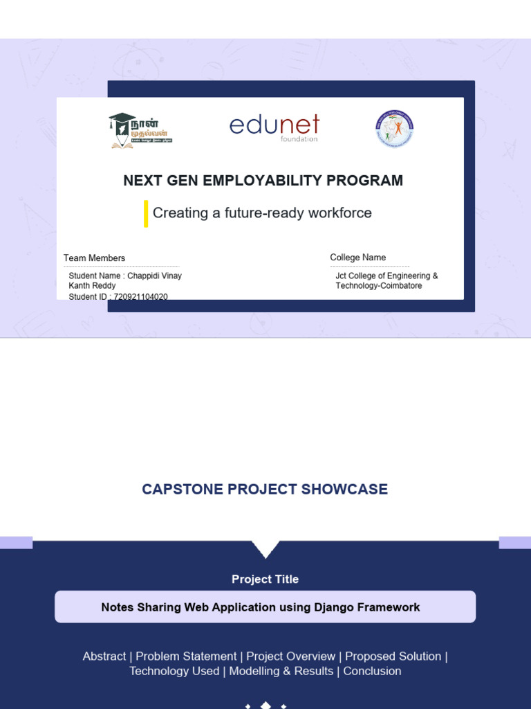 Notes Sharing App Using Django Framework | PDF | Databases | Web ...