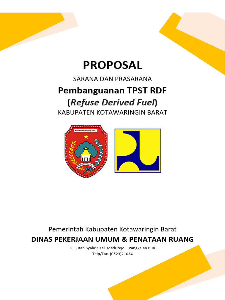 Proposal Pembangunan Gedung TPST RDF Ta 2025 | PDF