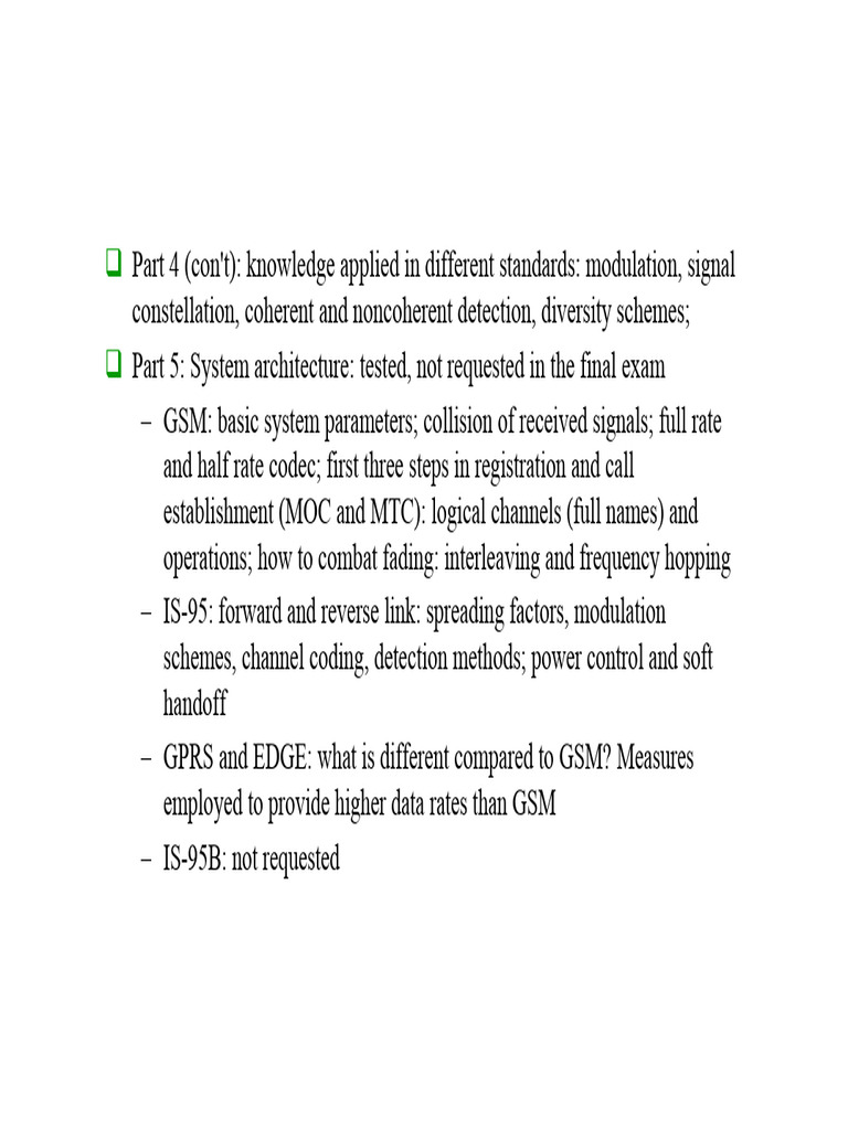 Course%20Review-Posted | PDF | High Speed Packet Access | Telecommunications