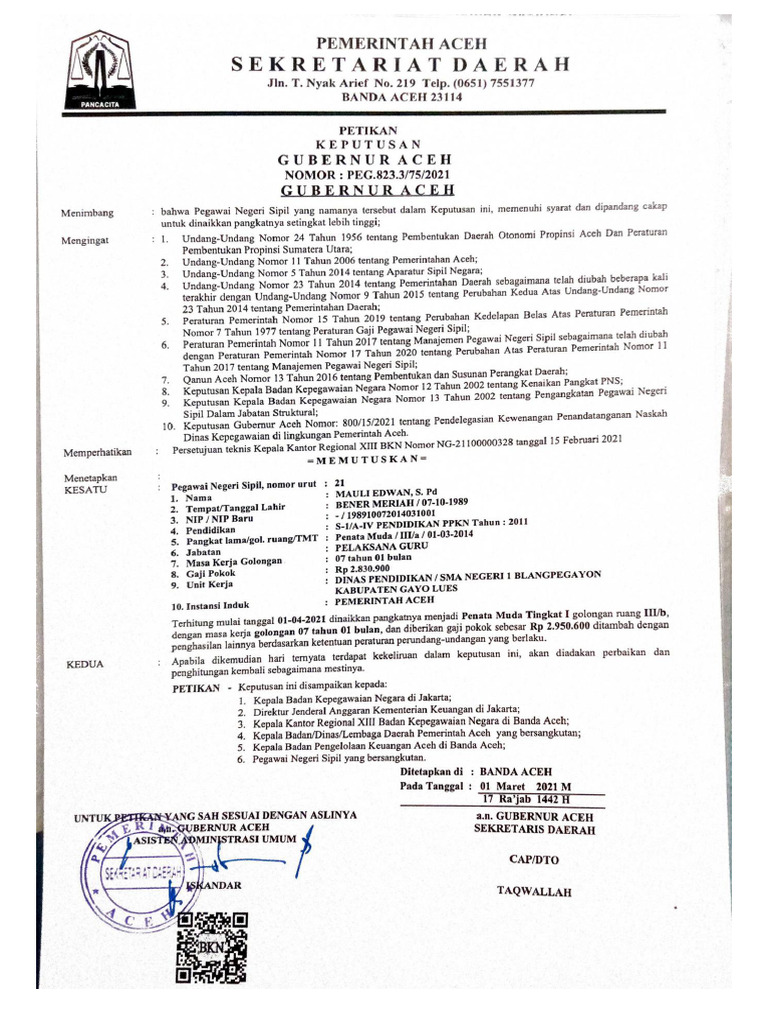 Contoh Surat Usulan | PDF