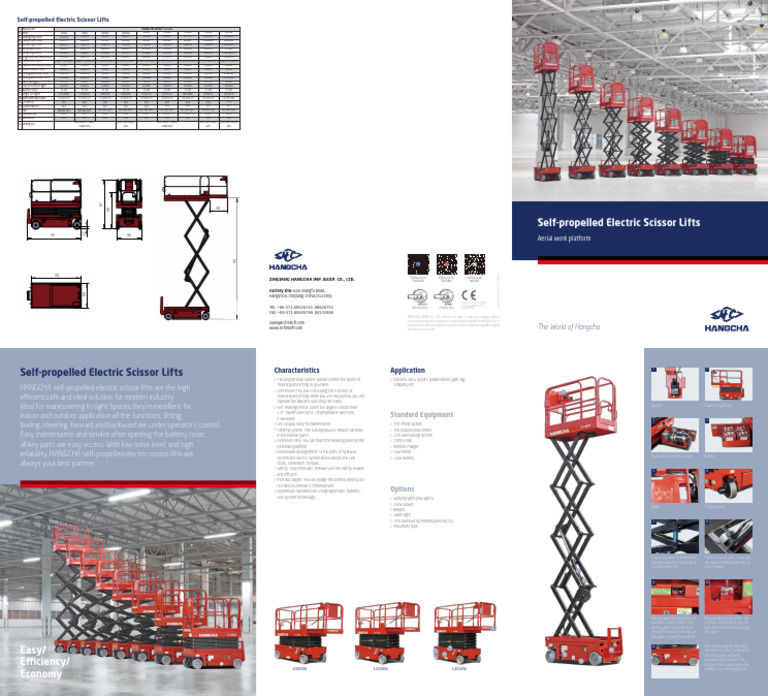 Self-propelled electric scissor lifts -XEN | PDF | Elevator | Vehicles