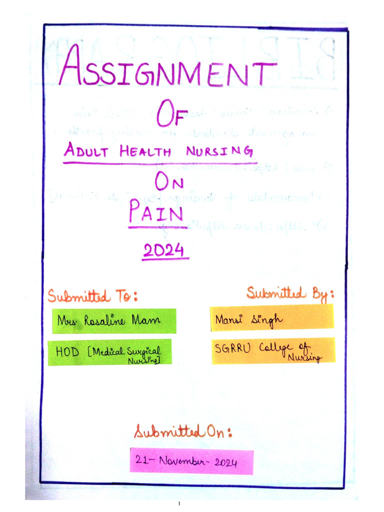 Adul Health Nursing Notes | PDF