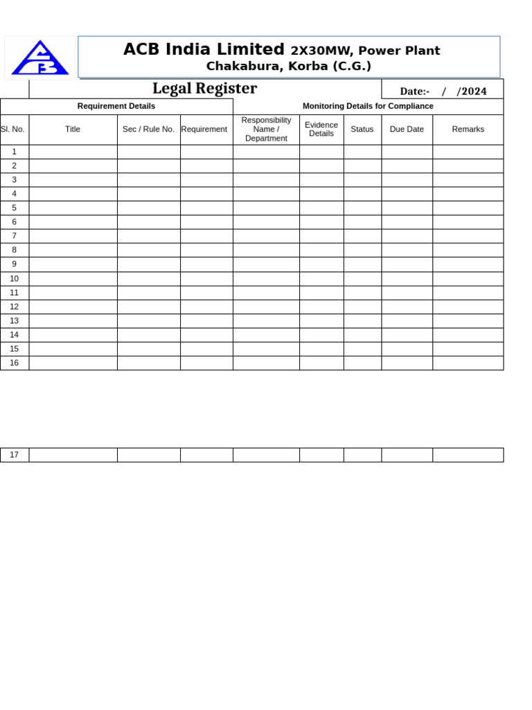 Legal Register 2024 | PDF