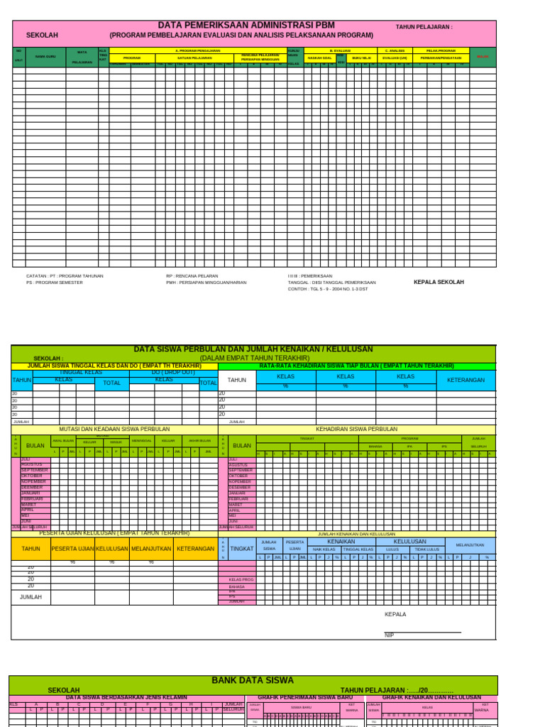 Data Jadwal Kegiatan OSIS | PDF