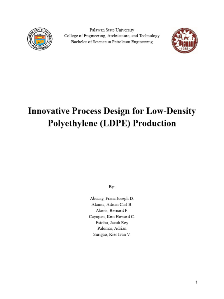 PLANT DESIGN Sample | PDF | Polyethylene | Pipe (Fluid Conveyance)