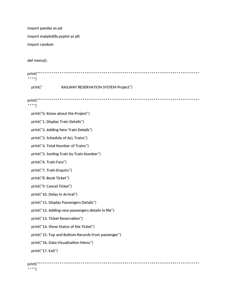 import pandas as pd | PDF | Menu (Computing) | Computing