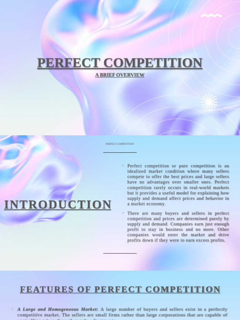 Elinn (580) Bus Eco Ppt | PDF | Perfect Competition | Profit (Economics)