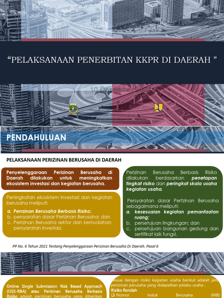 Kesesuaian Kegiatan Pemanfaatan Ruang (KKPR) 06 Desember 2024 Ok | PDF