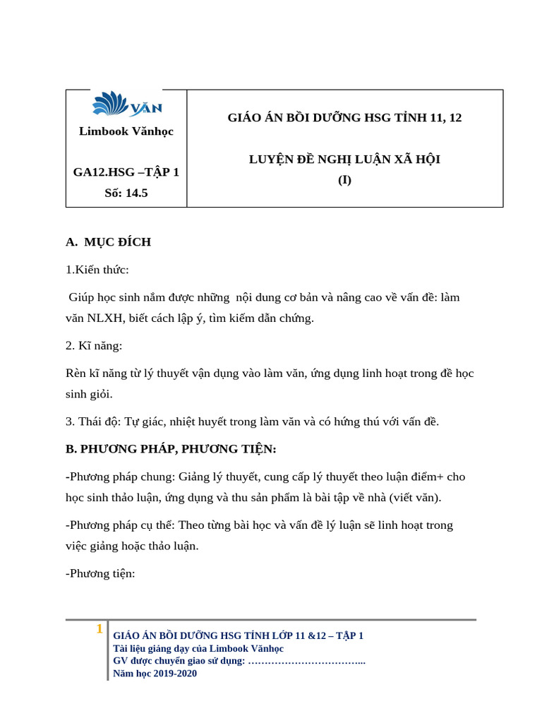 14.15. LUYỆN ĐỀ NLXH (I) | PDF