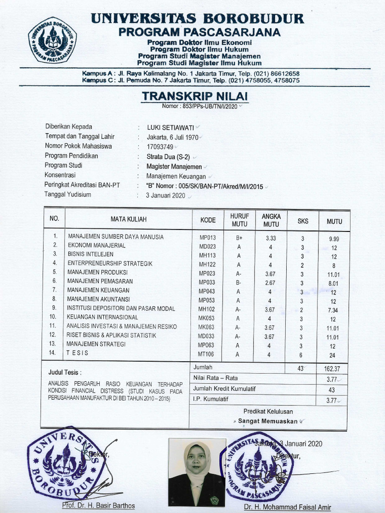 Transkrip Luki | PDF