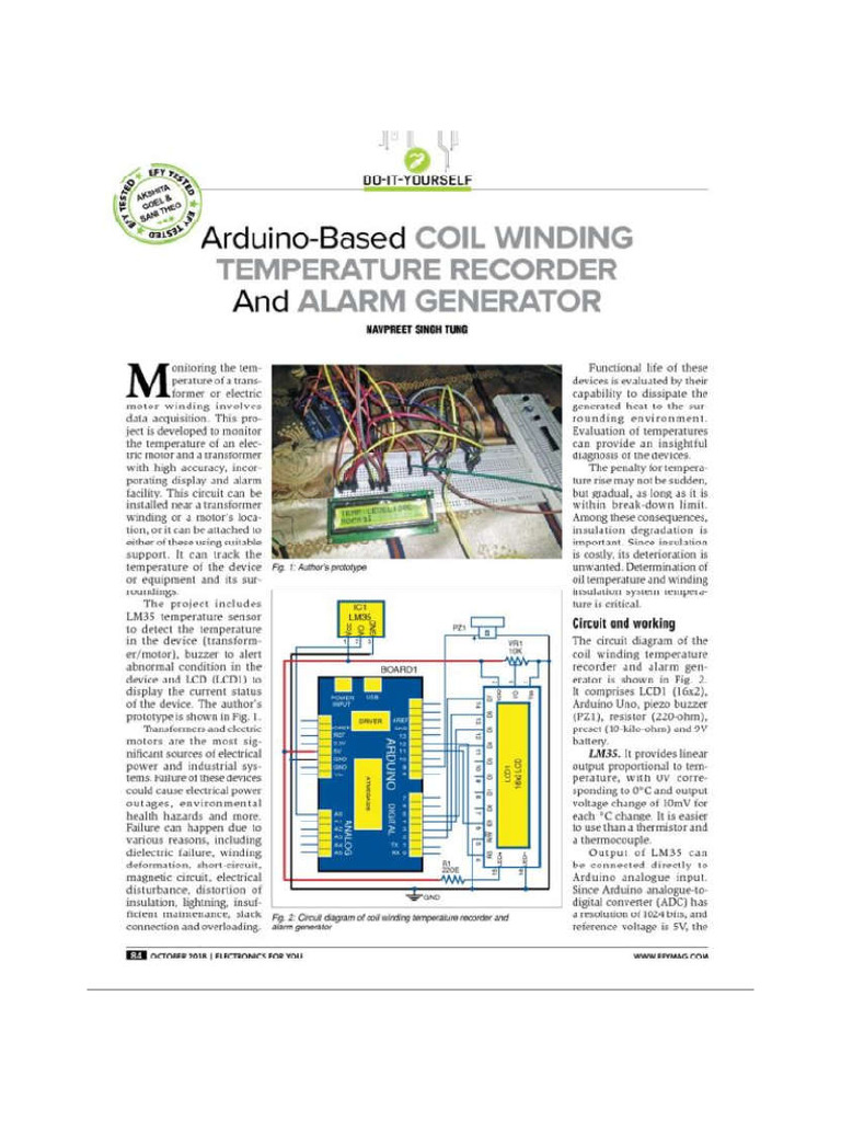 Arduino Based Coil Winding | PDF