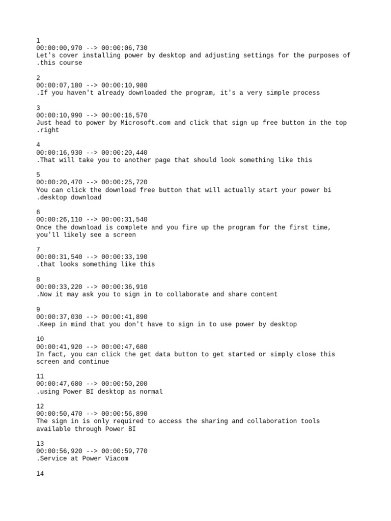 8 - Downloading Power BI & Adjusting Settings English | PDF | Comma Separated Values | System ...