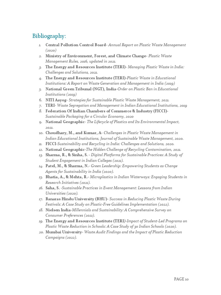 Climate Economics Project (Final) - Bibliography | PDF | Sustainability ...