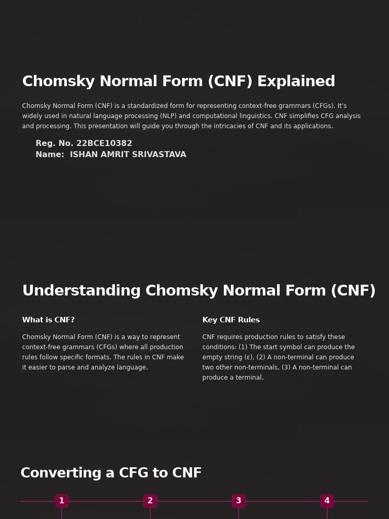 Chomsky Normal Form CNF Explained | PDF | Parsing | Grammar