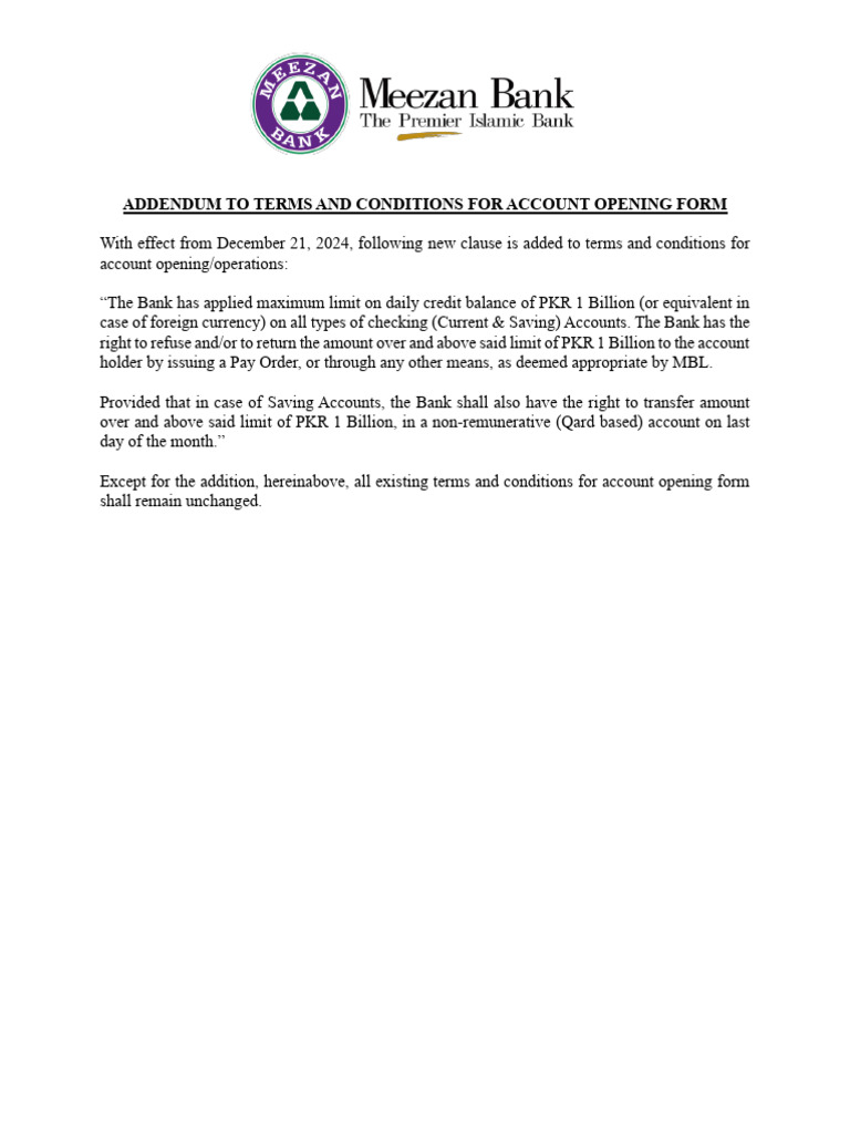 Addendum TnCs Dec2024 | PDF