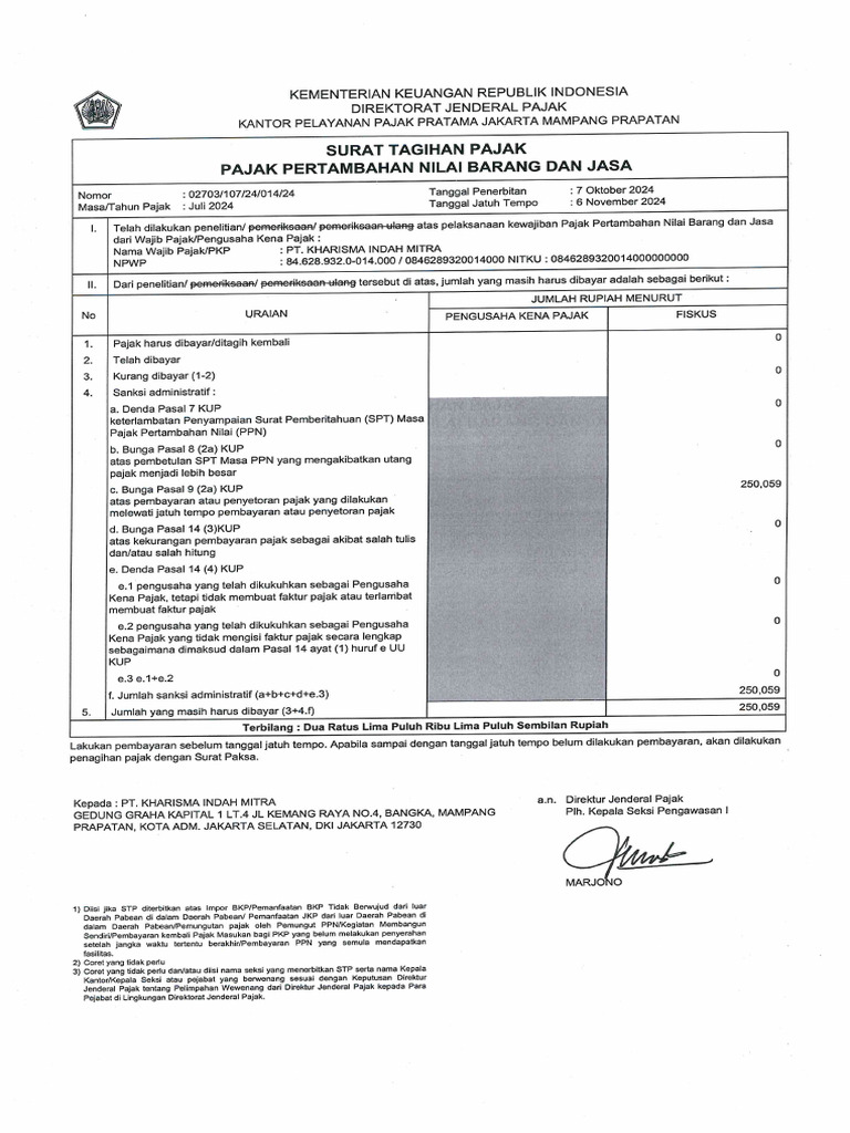 07_027031072401424 KHARISMA INDAH MITRA_PPN Juli 2024 | PDF