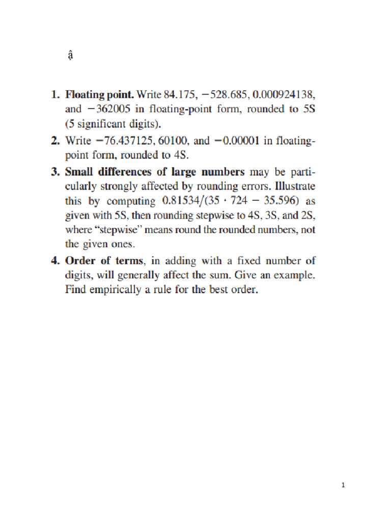 Bài tập Introduction Numerical Methods | PDF