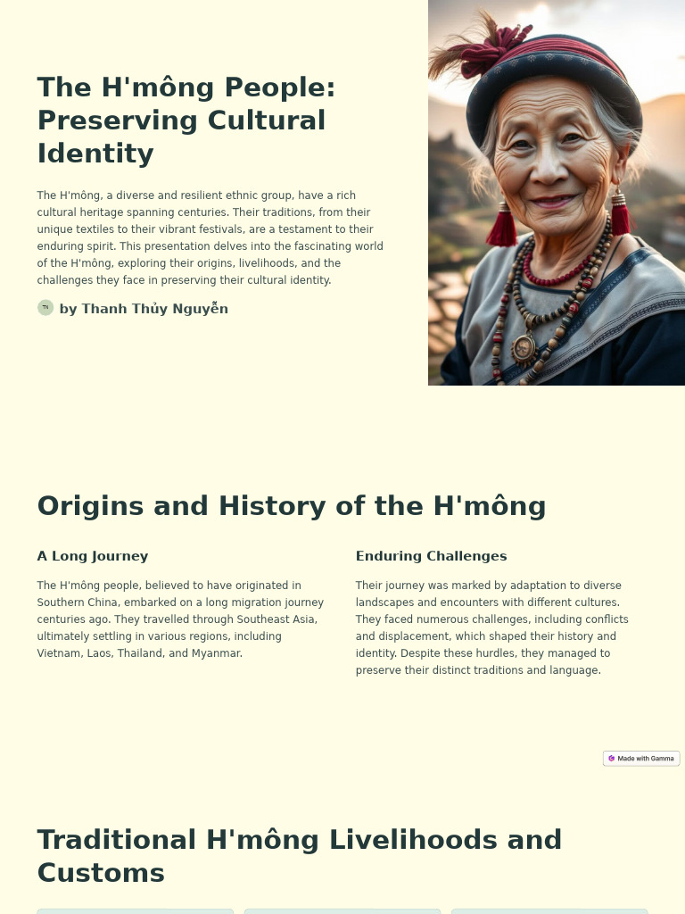 The Hmong People Preserving Cultural Identity | PDF | Hmong People