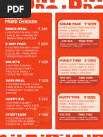 Honchos Menu and Meal Prices 2025 | PDF