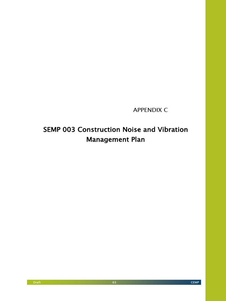 Cemp Appendix C Semp003 | PDF | Controlled Access Highway | Road