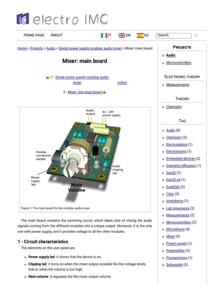 Mixer_ main board | PDF | Operational Amplifier | Power Supply