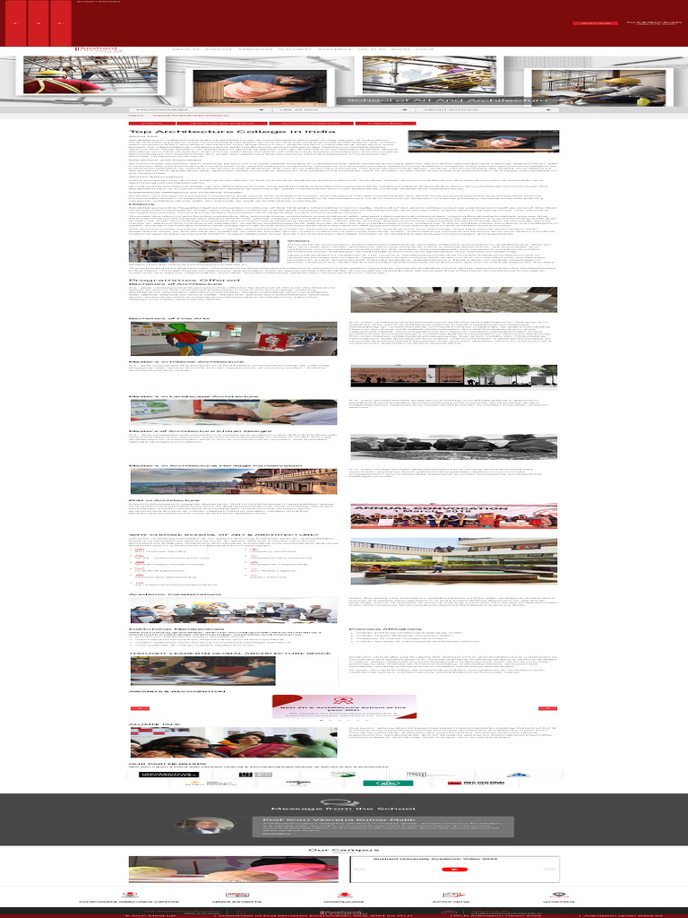 Good Architecture Colleges in India - Sushant University | PDF | Urban ...
