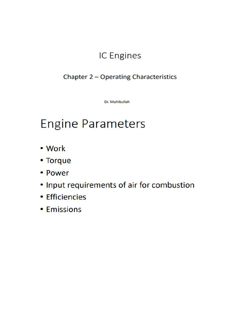 Lecture 01 IC Engine | PDF