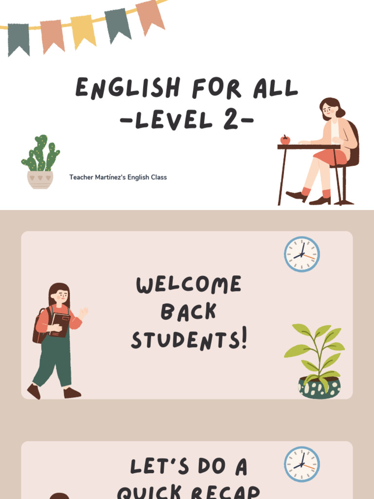 English For All - Level 2 (Class 4th) | PDF