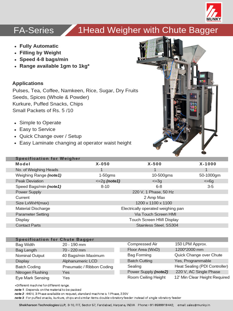 Catalog - 1H + Chute bagger | PDF | Foods | Cuisine