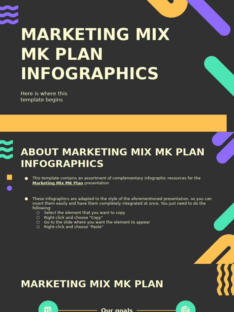 Marketing Mix Plan Infographics Template | PDF | Planets | Planets In ...
