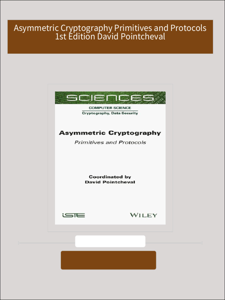 [Ebooks PDF] download Asymmetric Cryptography Primitives and Protocols 1st Edition David ...