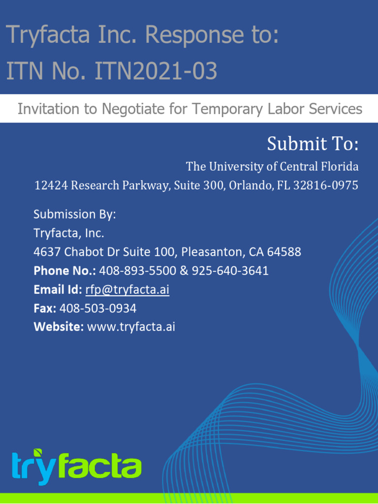 1 Tryfacta Inc Response Univ | PDF | Quick Books | Employment