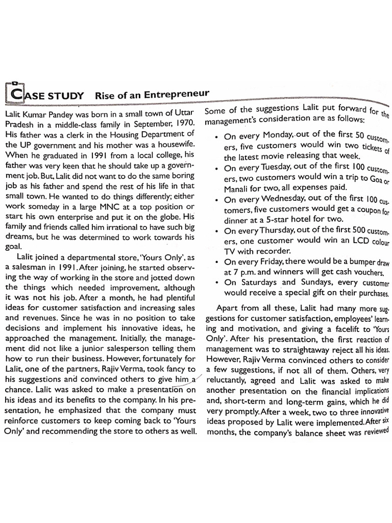 Unit-1 CaseStudy | PDF