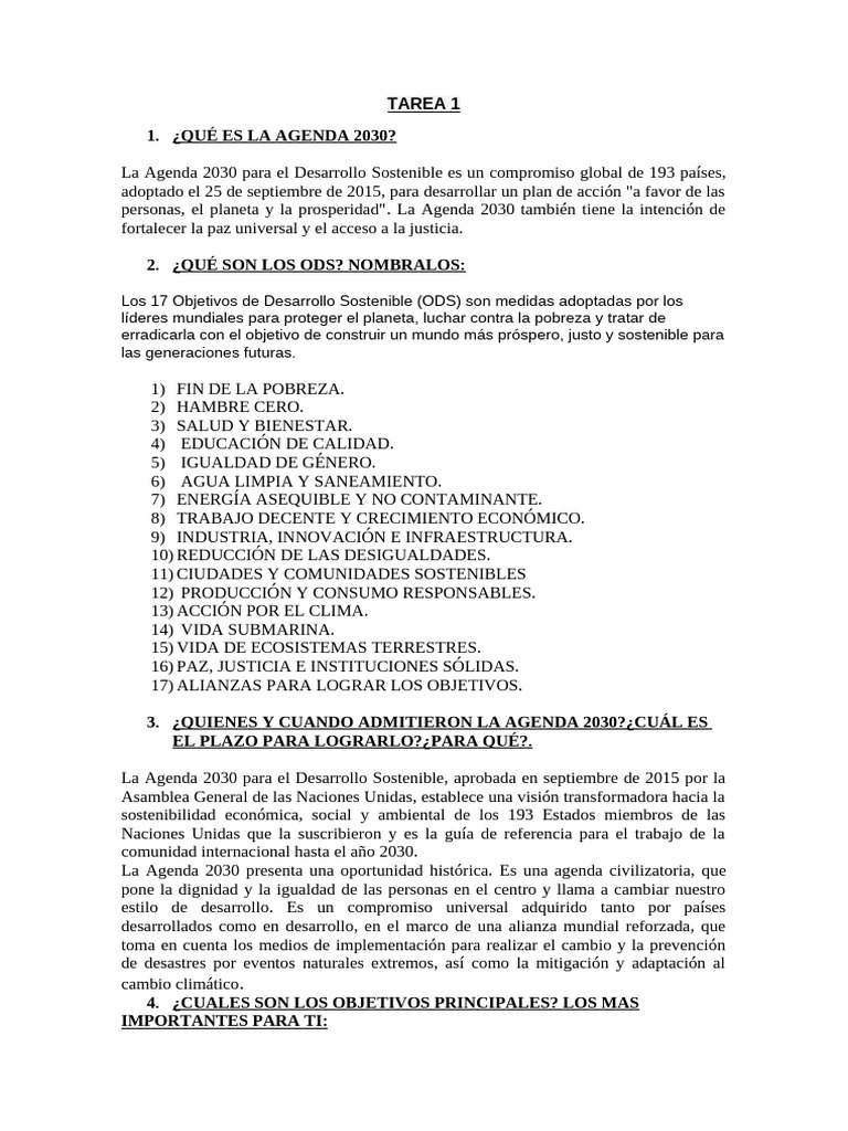 Agenda 2030 | PDF | Sustentabilidad | Desarrollo sostenible